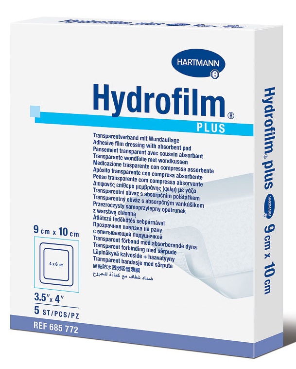 Transparentní obvaz Hydrofilm Plus | LékárnaHARTMANN